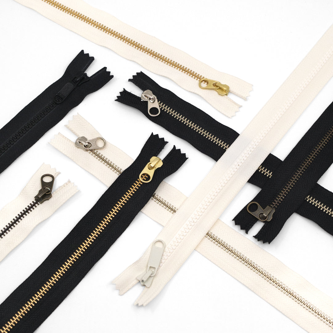 15" (38cm) Closed End Metal Zipper | Blackbird Fabrics