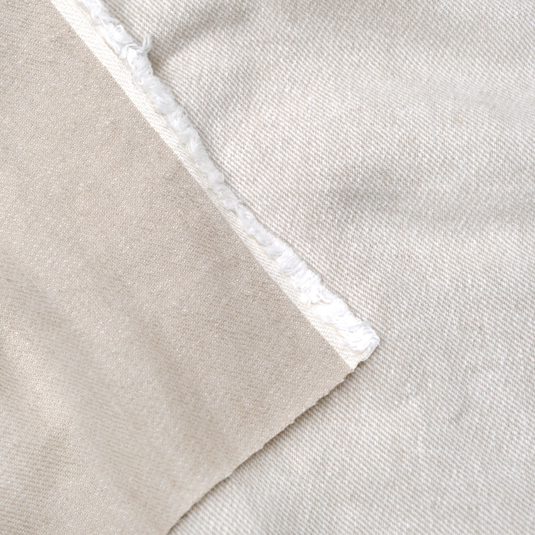 7.5oz Linen Cotton Chambray Denim - Salt | Blackbird Fabrics