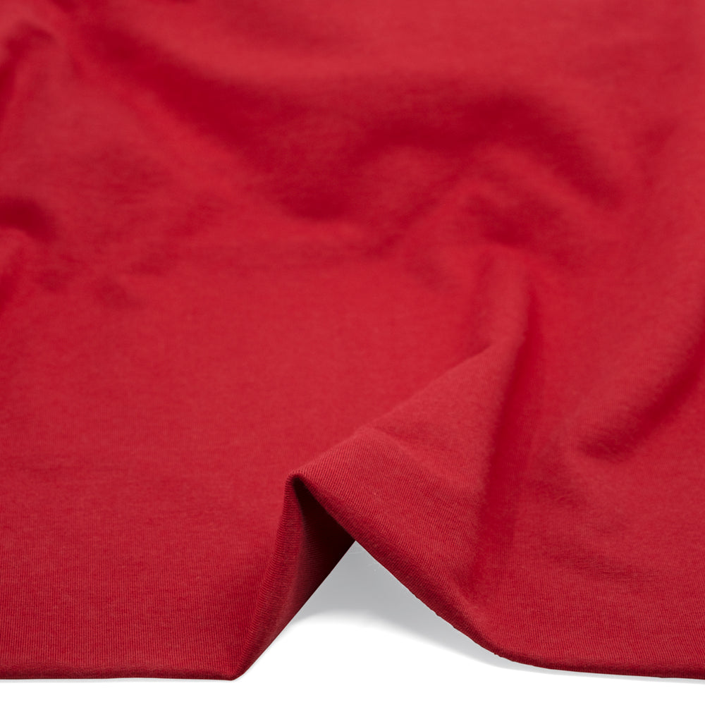 Day Off French Terry - Cherry | Blackbird Fabrics