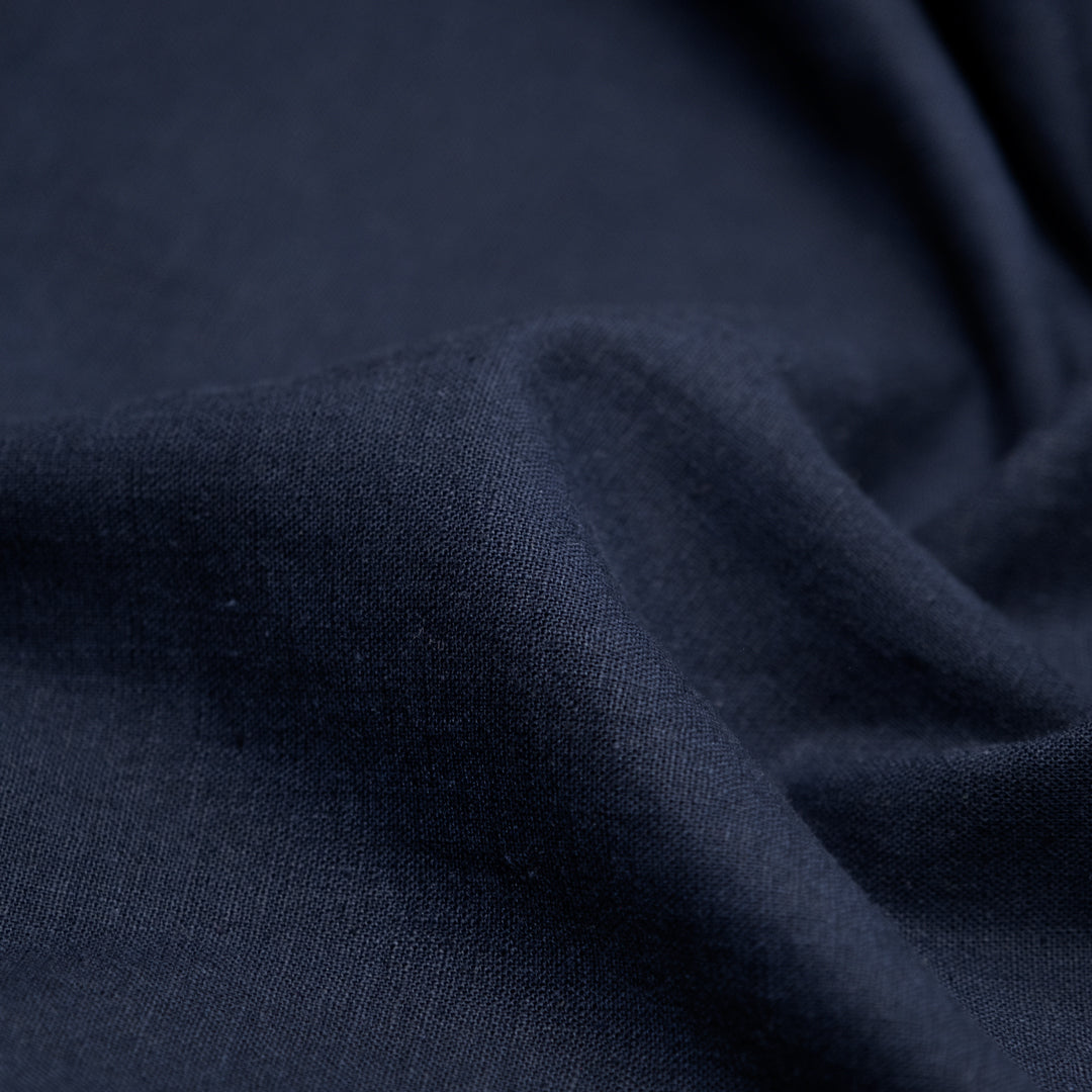 Go-To Cotton Linen Blend - Midnight Blue | Blackbird Fabrics