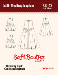 Petal Dress - Soft Bodies Studios - PDF Pattern | Blackbird Fabrics