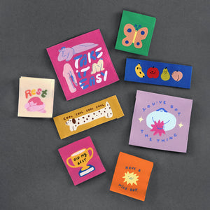 BF x Alex Smyth - Self Care Label Multipack - Pack of 8 | Blackbird Fabrics