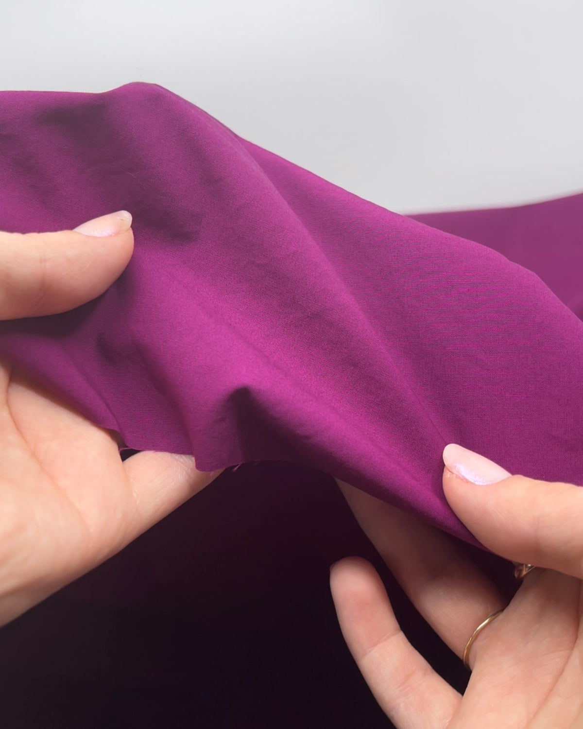 Washed Cotton Poplin - Fig | Blackbird Fabrics