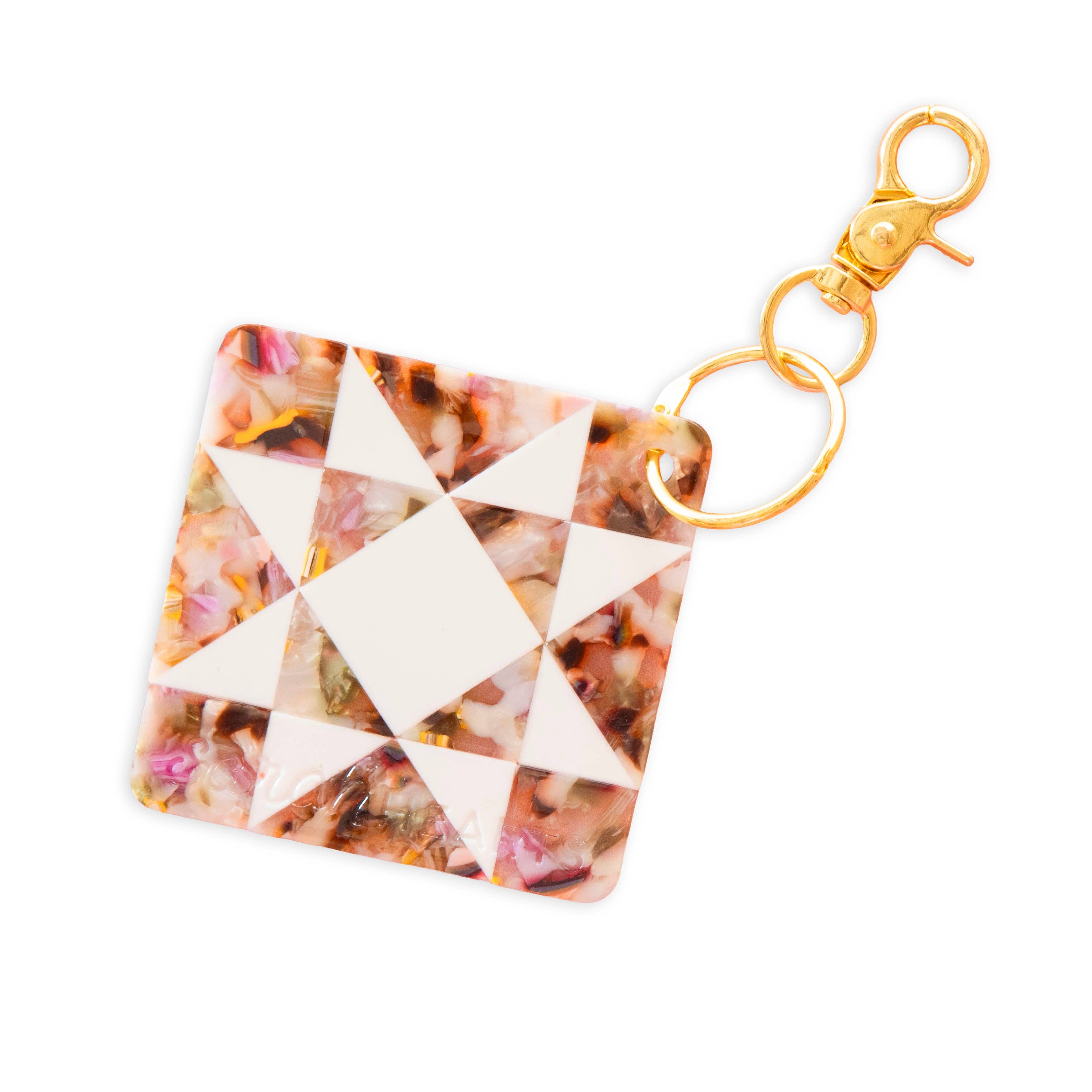 QUILT BLOCK Bag Charm By Sarah Hearts | Blackbird Fabrics