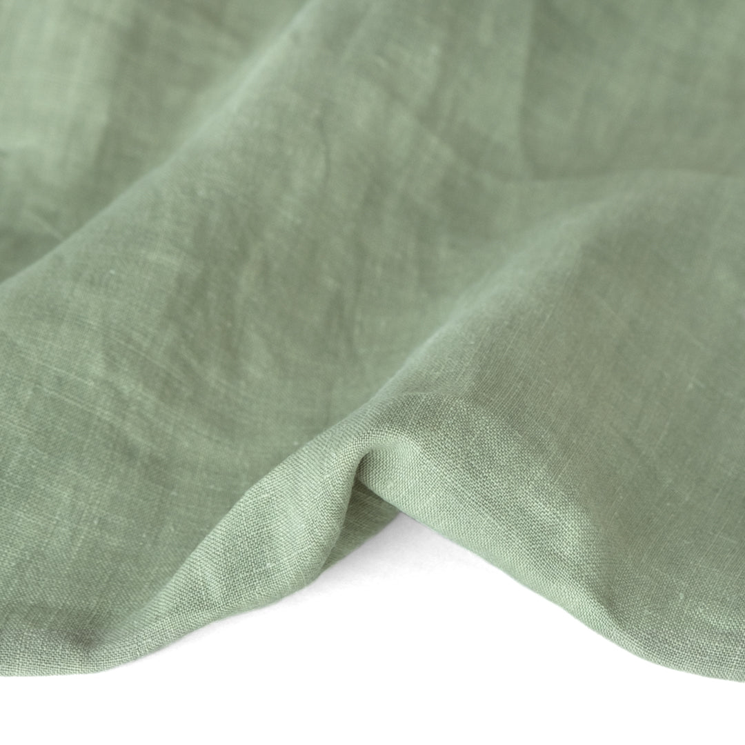 Washed Linen II - Spring Green | Blackbird Fabrics