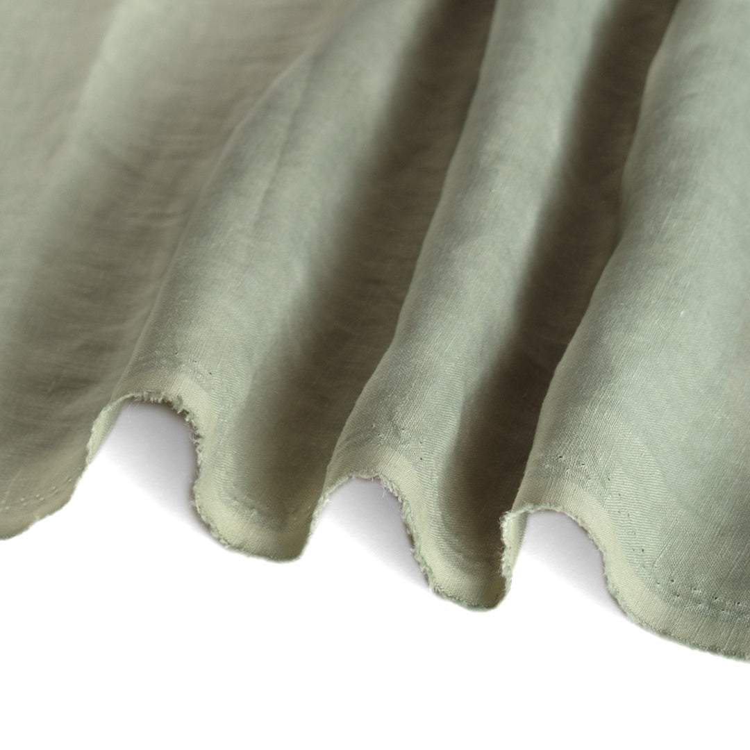 Washed Linen II - Spring Green | Blackbird Fabrics
