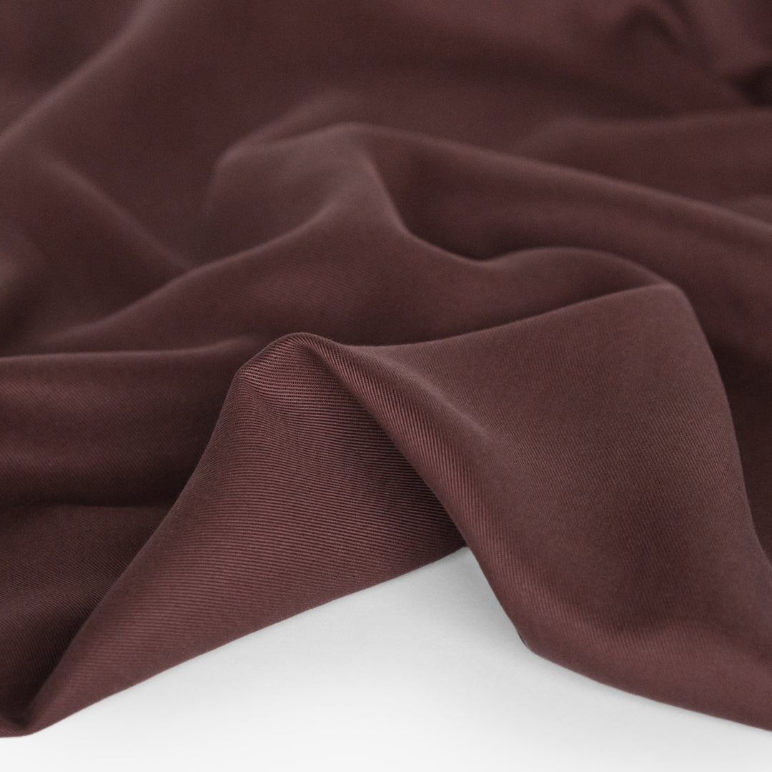 Midweight Lyocell Twill - Mulberry | Blackbird Fabrics