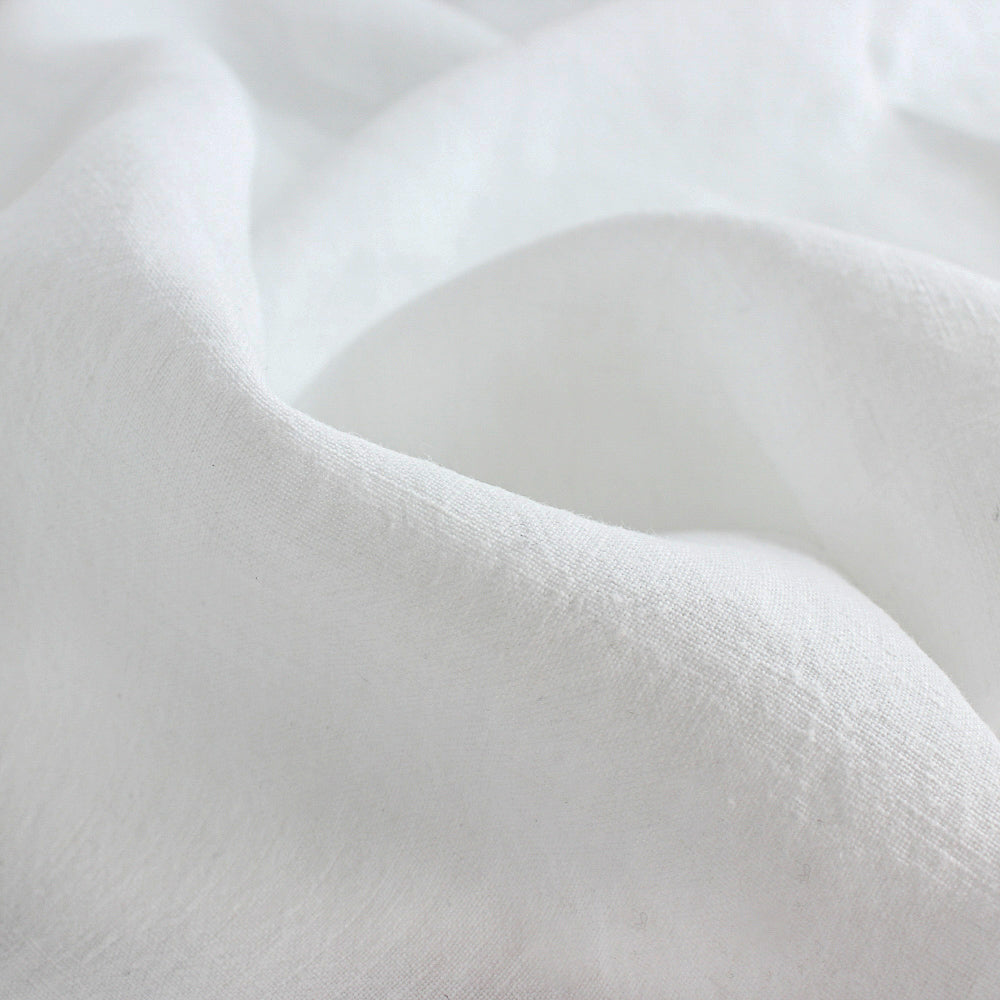 Washed Linen - White | Blackbird Fabrics